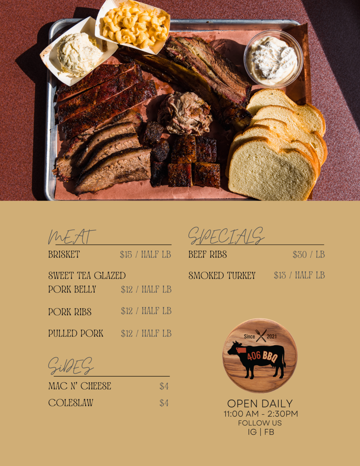 406 BBQ – Serving the Flathead Valley with southern inspired BBQ!